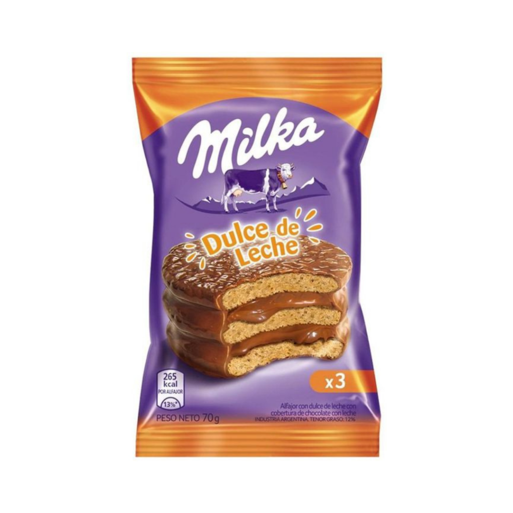 ALFAJOR MILKA TRIPLE DULCE DE LECHE – El mayorista