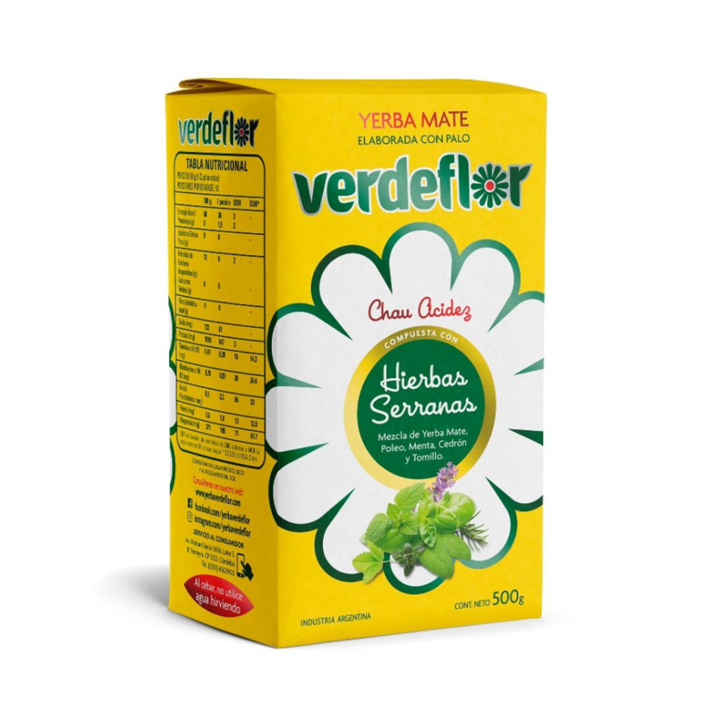 YERBA VERDEFLOR SERRANA X 500 grs – El mayorista