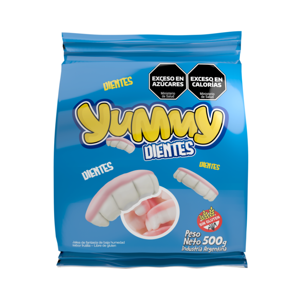 GOMITAS YUMMY X 500 gr DIENTES SIN TACC – El mayorista