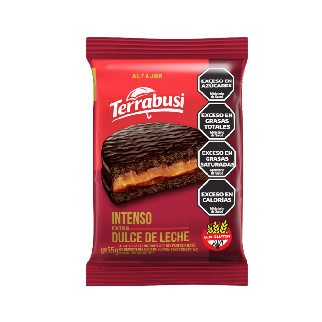 ALFAJOR TERRABUSI *SIN TACC* EXTRA INTENSO X 55 gr – El mayorista