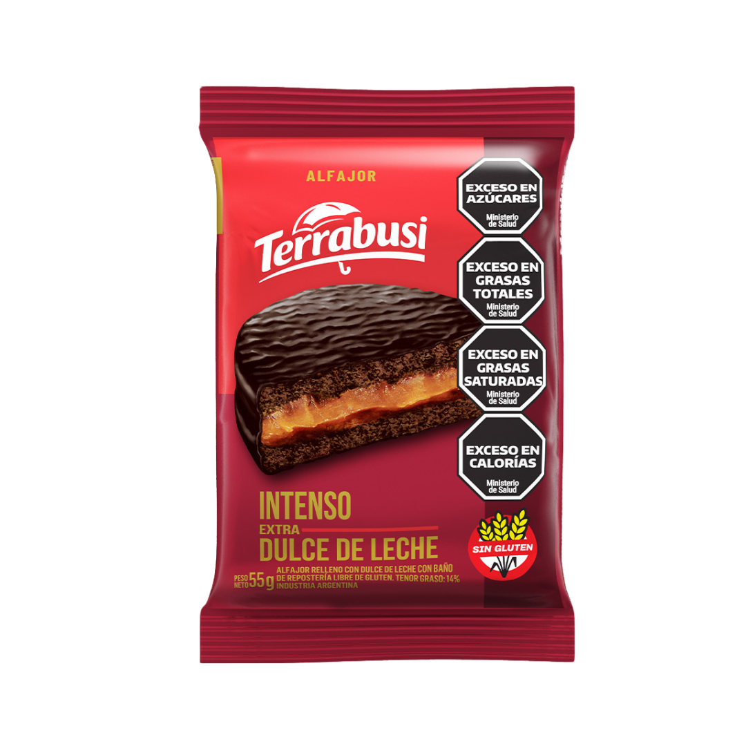 ALFAJOR TERRABUSI *SIN TACC* EXTRA INTENSO X 55 gr – El mayorista